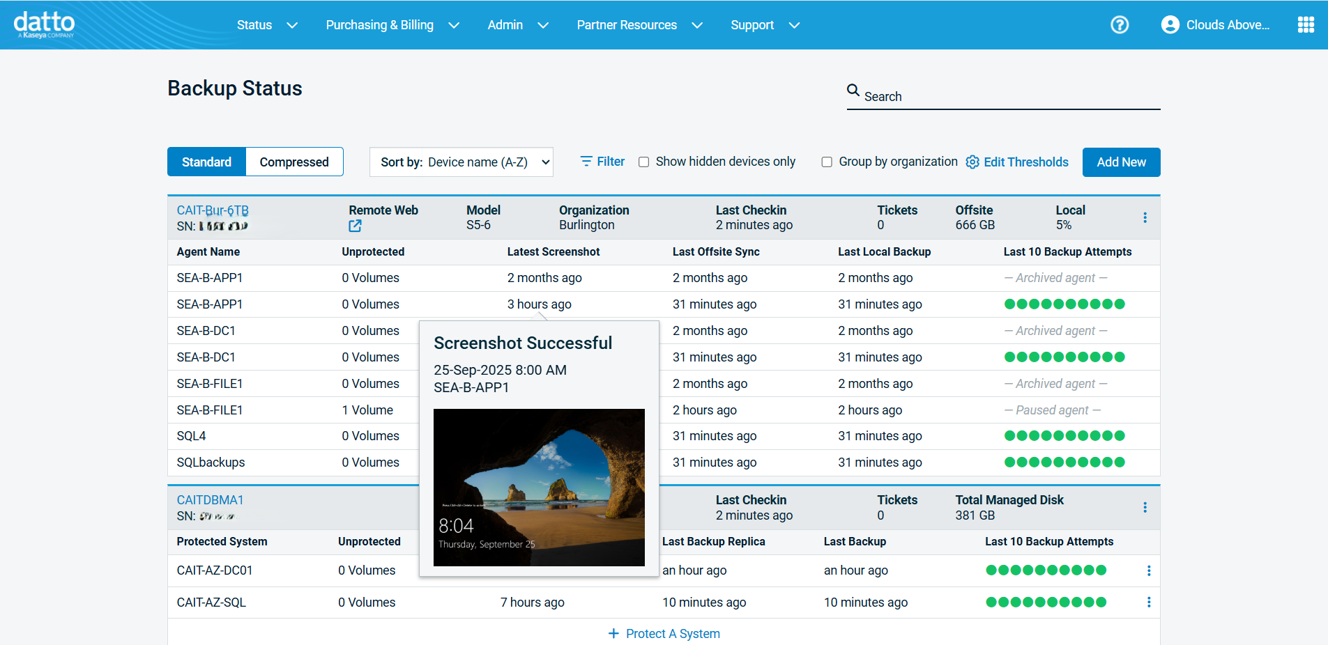 Backup and Disaster Recovery Solution | Datto SIRIS Appliance