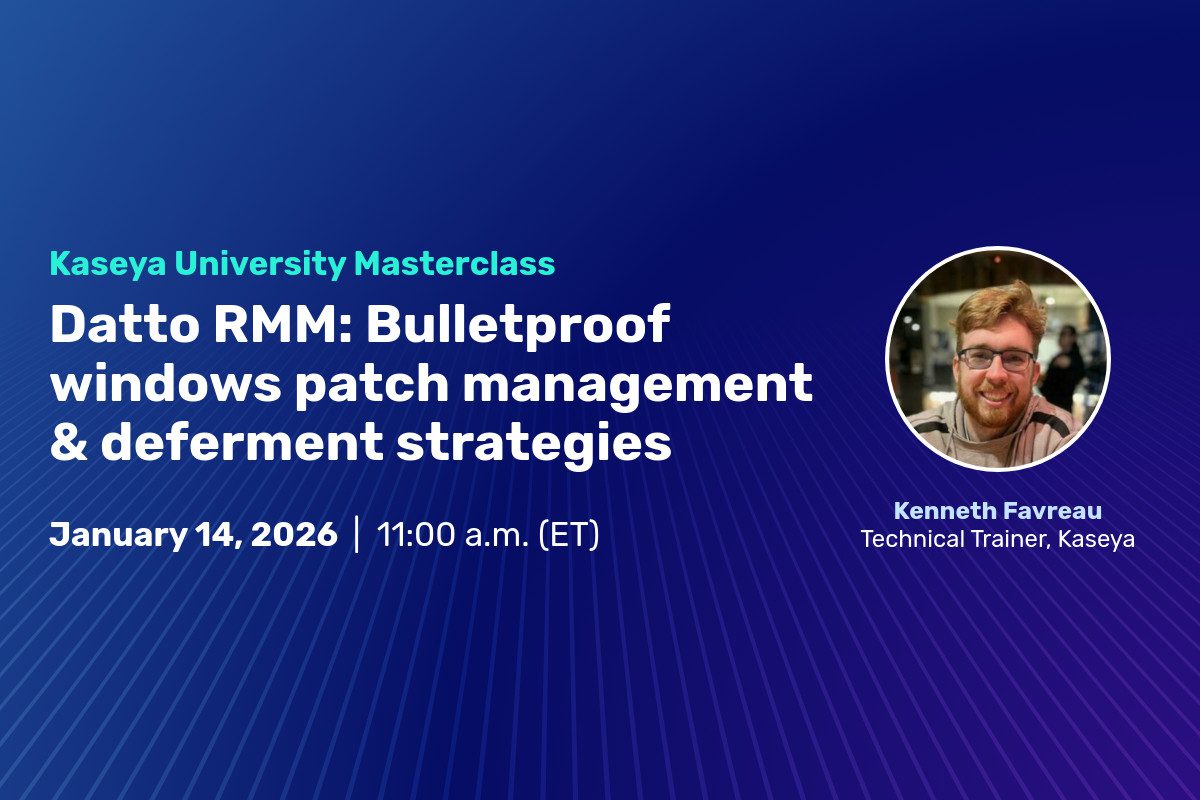 Datto RMM: Bulletproof windows patch management & deferment strategies ...