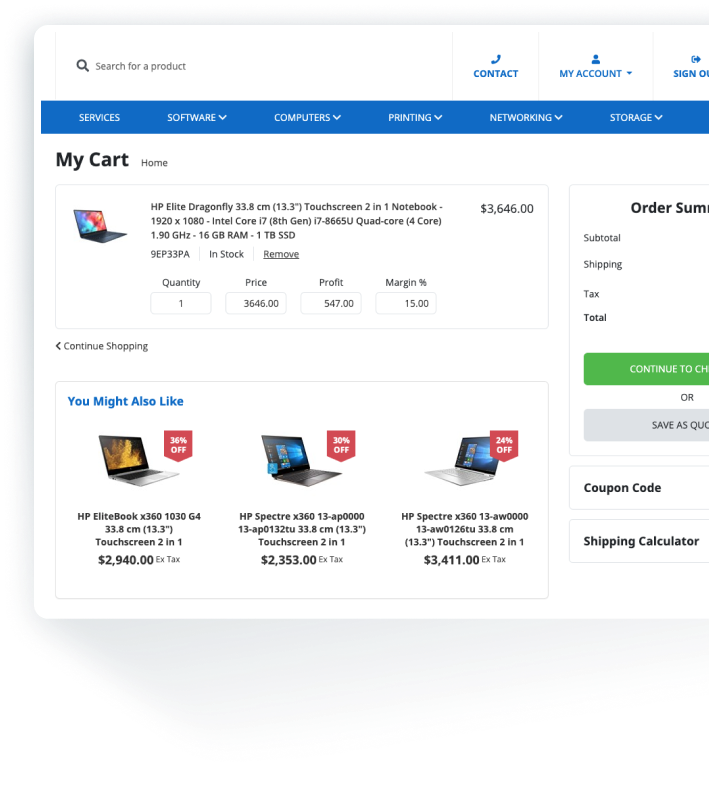 MSP Sales Quoting and Procurement Software Features | Datto