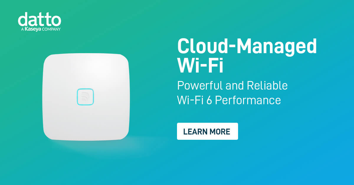 Datto Cloud-Managed Wi-Fi-6 | Self Optimizing Mesh Wi-Fi